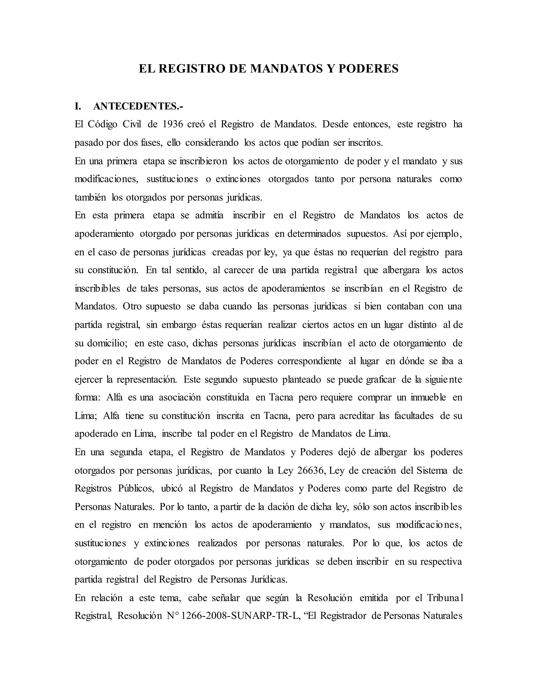 176113141 el-registro-de-mandatos-y-poderes | DOCX | Law