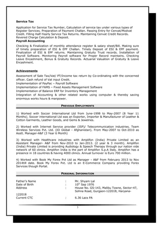 Resume - Neeraj Kumar | DOC
