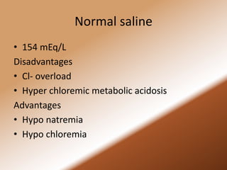 Fluid and electrolytes | PPTX