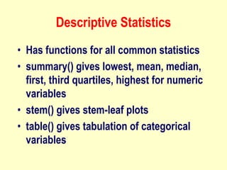 Slides on introduction to R by ArinBasu MD | PPT