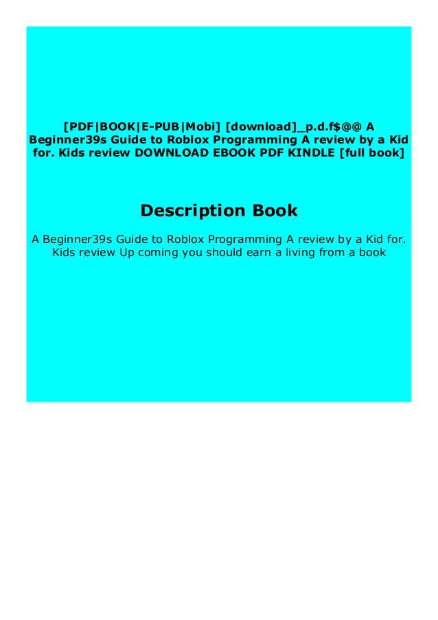 basic roblox lua programming pdf download