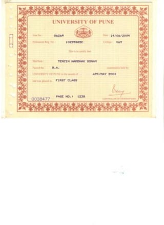 BA Certificate | PDF