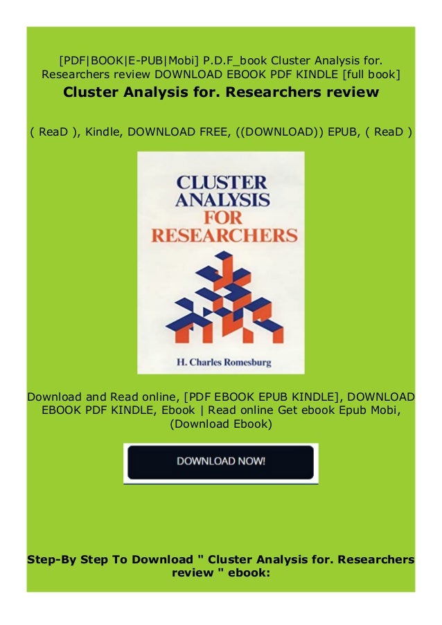 cluster analysis pdf download