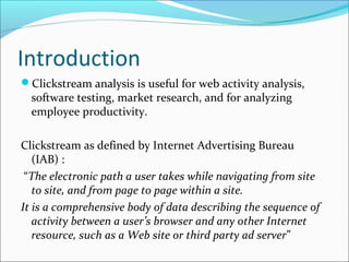 clickstream analysis | PPT