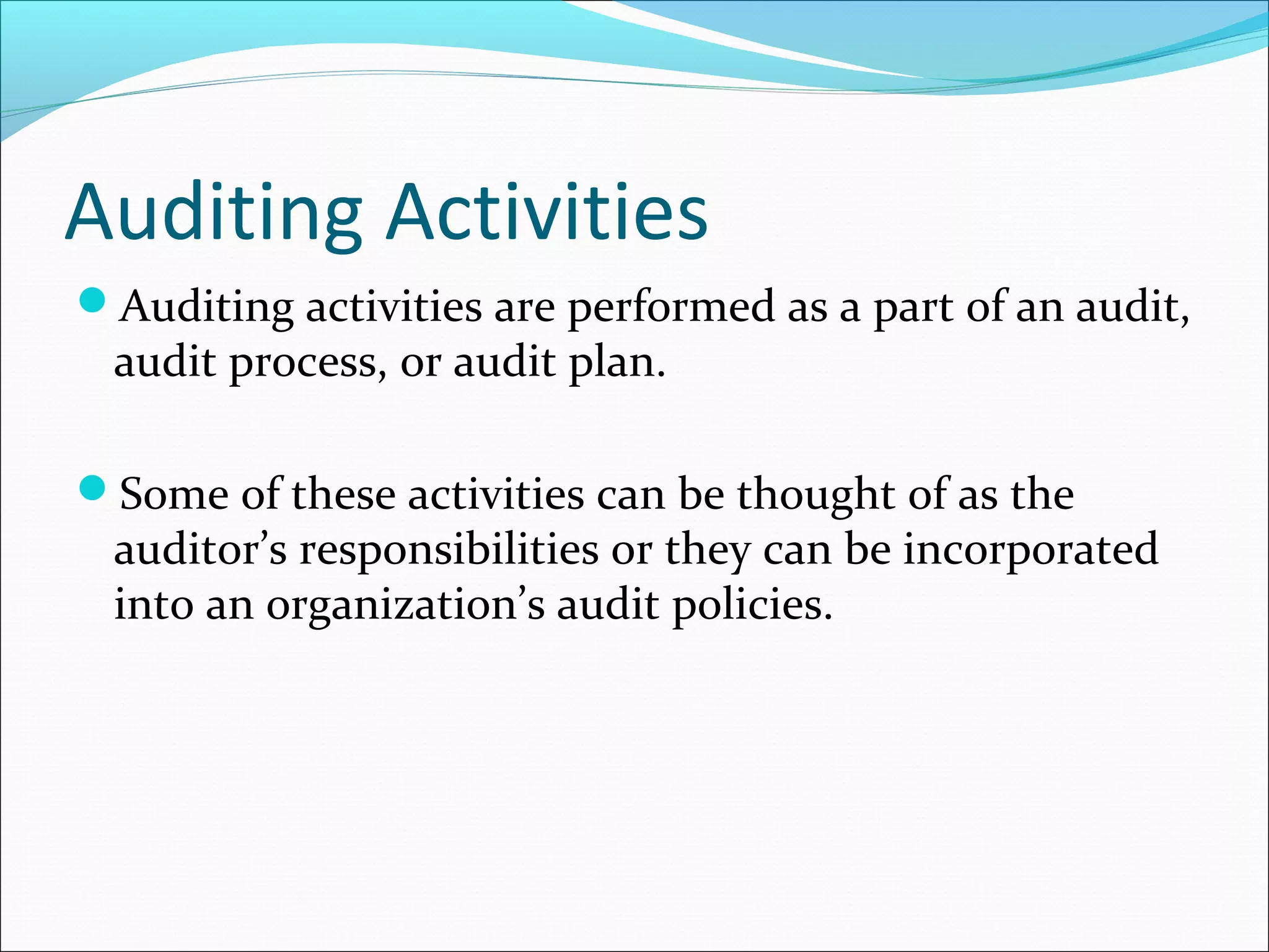 Database auditing models | PPT