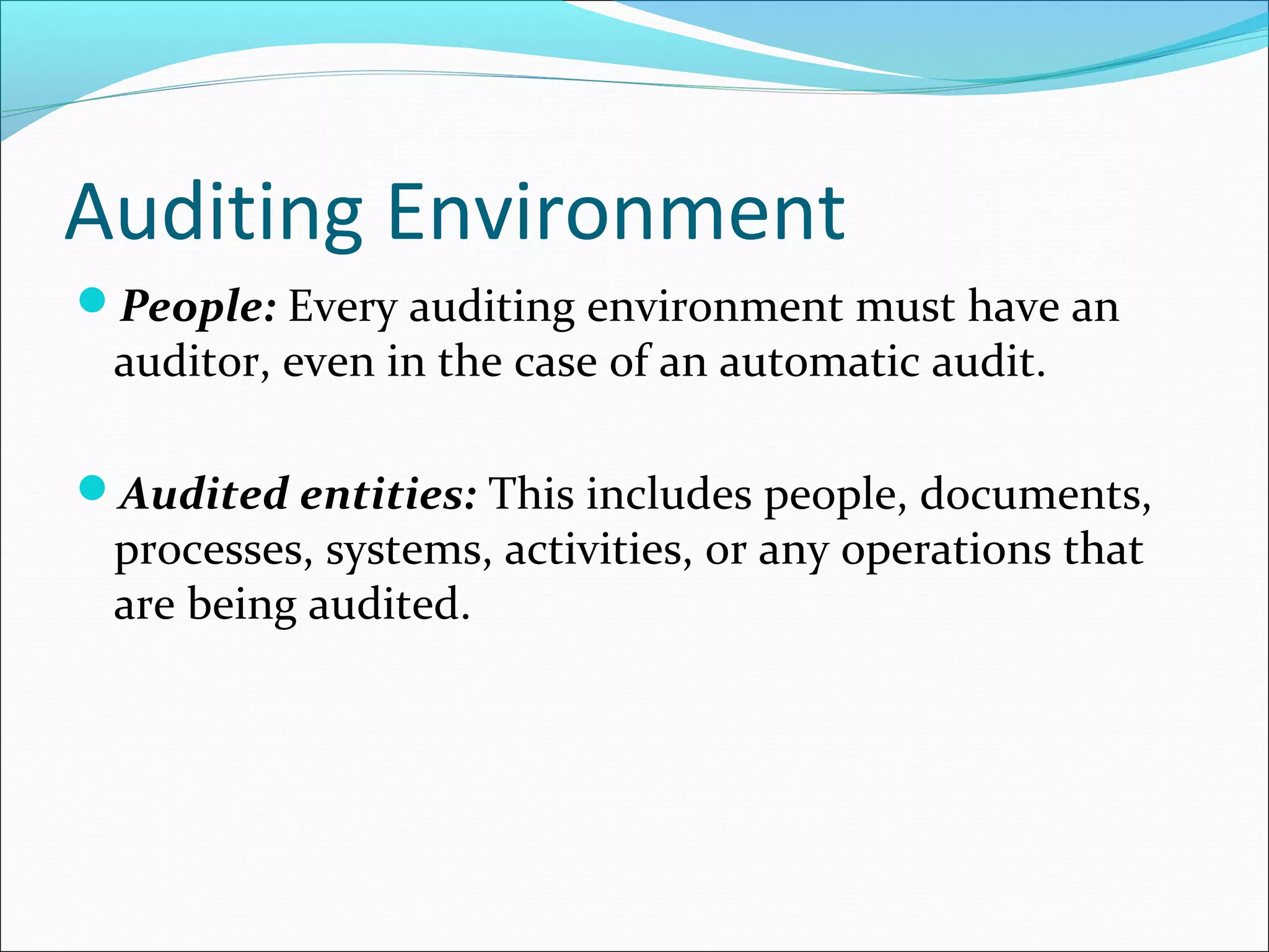 Database auditing models | PPT