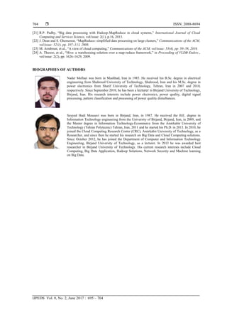 Application of a Hadoop-based Distributed System for Offline Processing of Power Quality ...