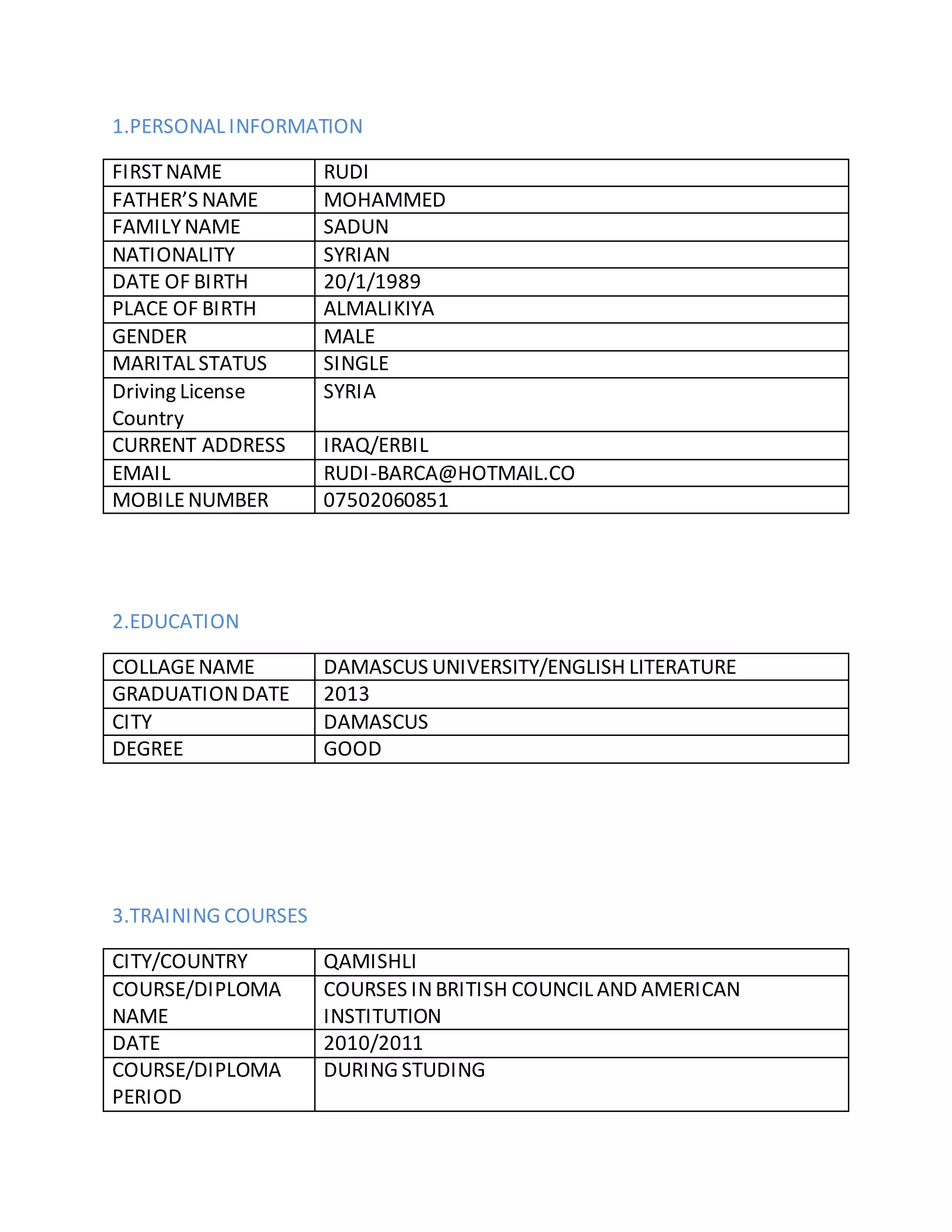 CV RODEE. | DOCX