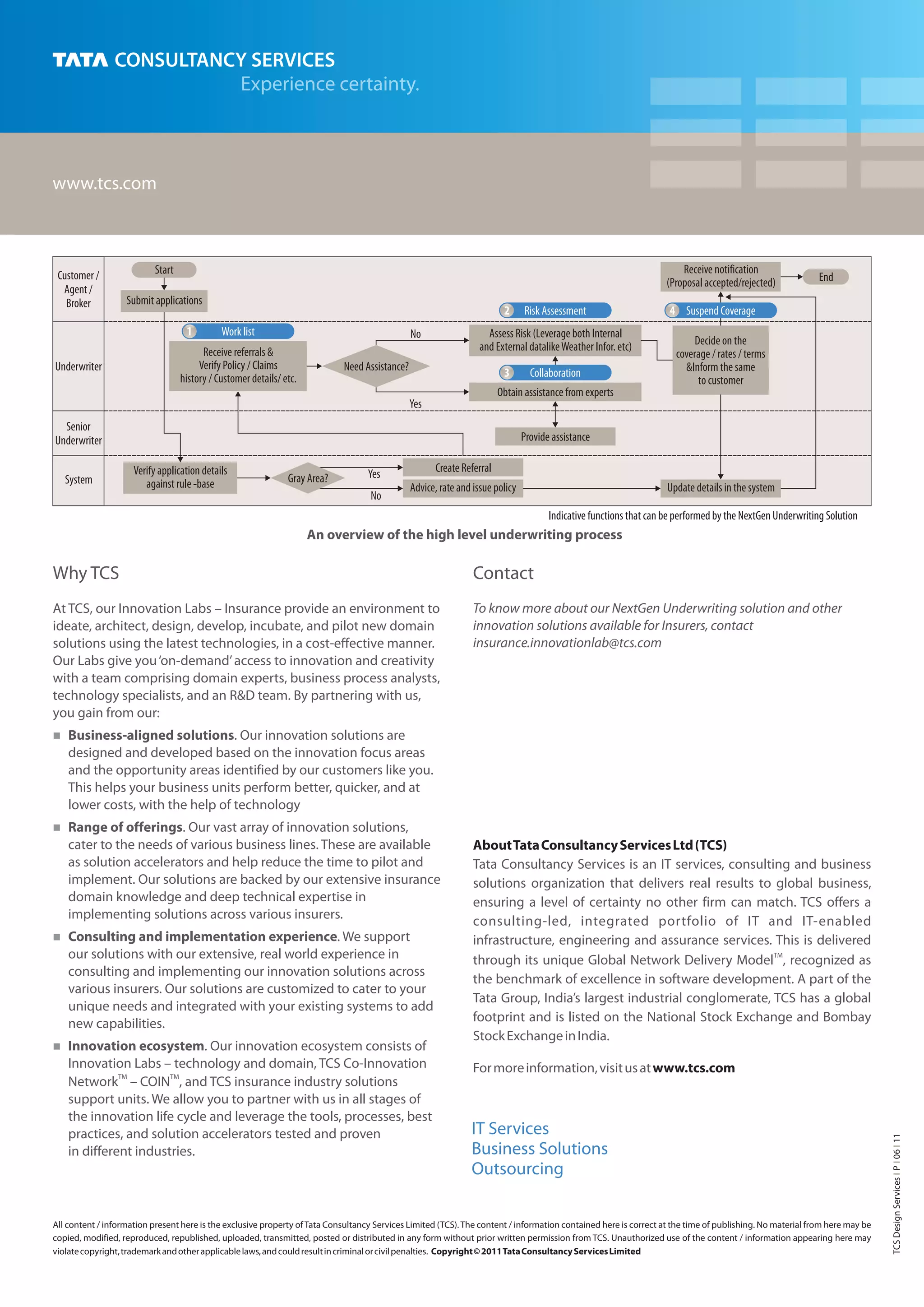 Insurance_Brochure_NextGen-Underwriting-Solution_06_2011 | PDF