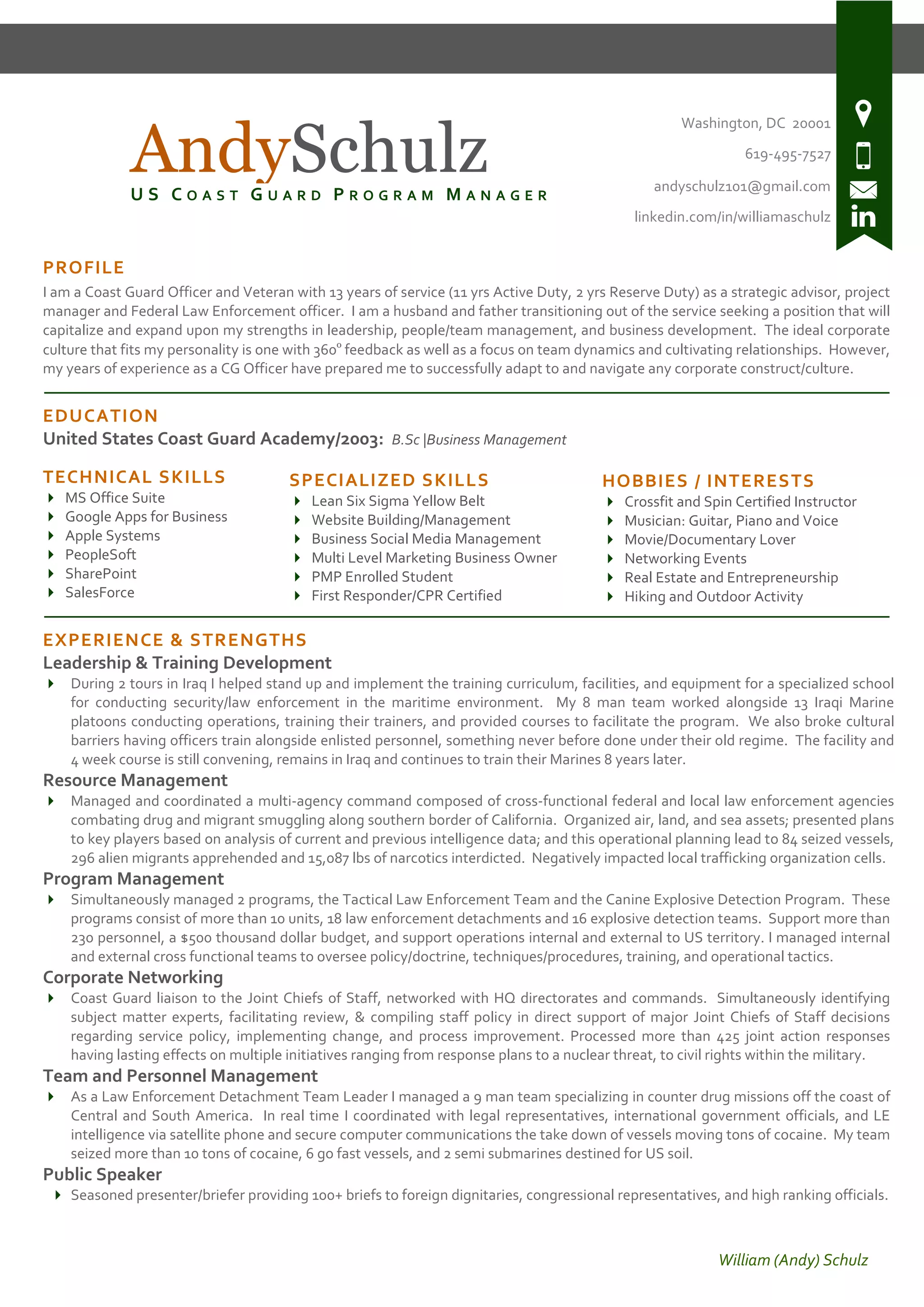 Andy CIV Resume Apr 2016 | PDF