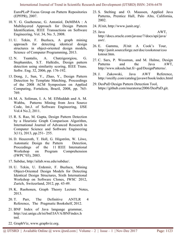 A Pattern Mining Approach for Identifying Identical Design Structures in Object Oriented Design ...