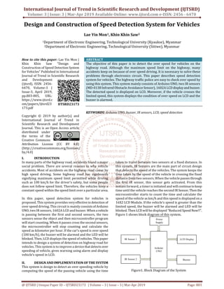 Design and Construction of Speed Detection System for Vehicles | PDF