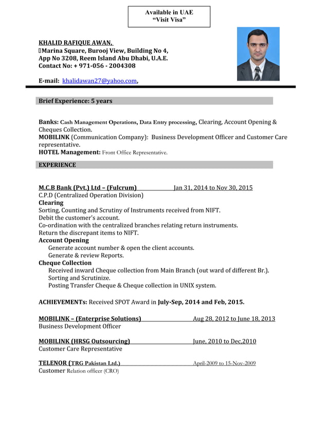 KHALID RAFIQUE CV | DOC | Business | Business and Finance