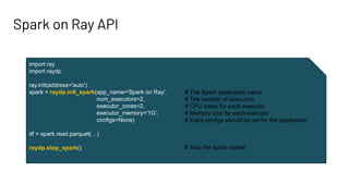Build Large-Scale Data Analytics and AI Pipeline Using RayDP | PPT
