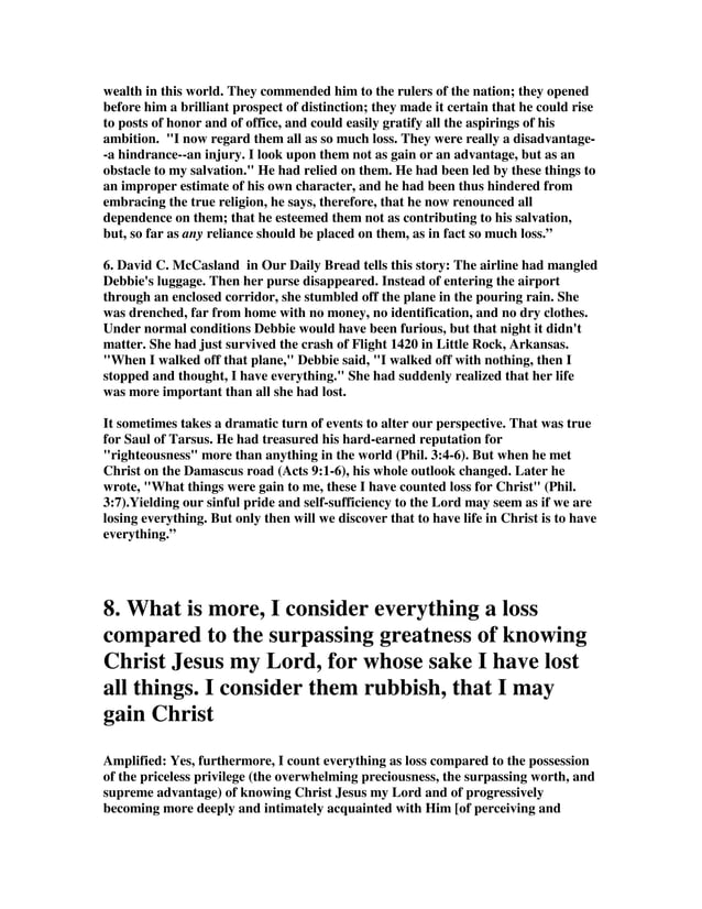 PHILIPPIANS 3 COMMENTARY | PDF