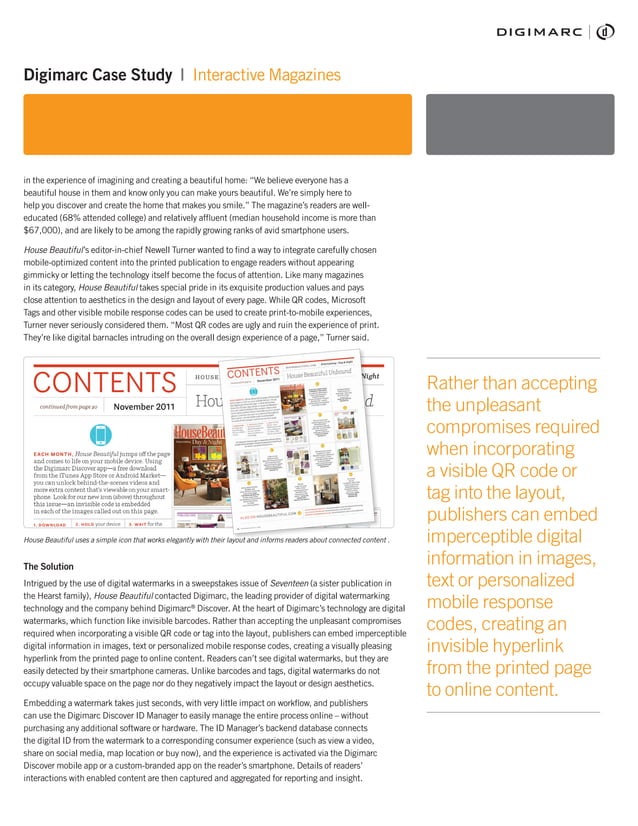 DigimarcDiscover_CaseStudy_HouseBeautiful_061714_FNL | PDF