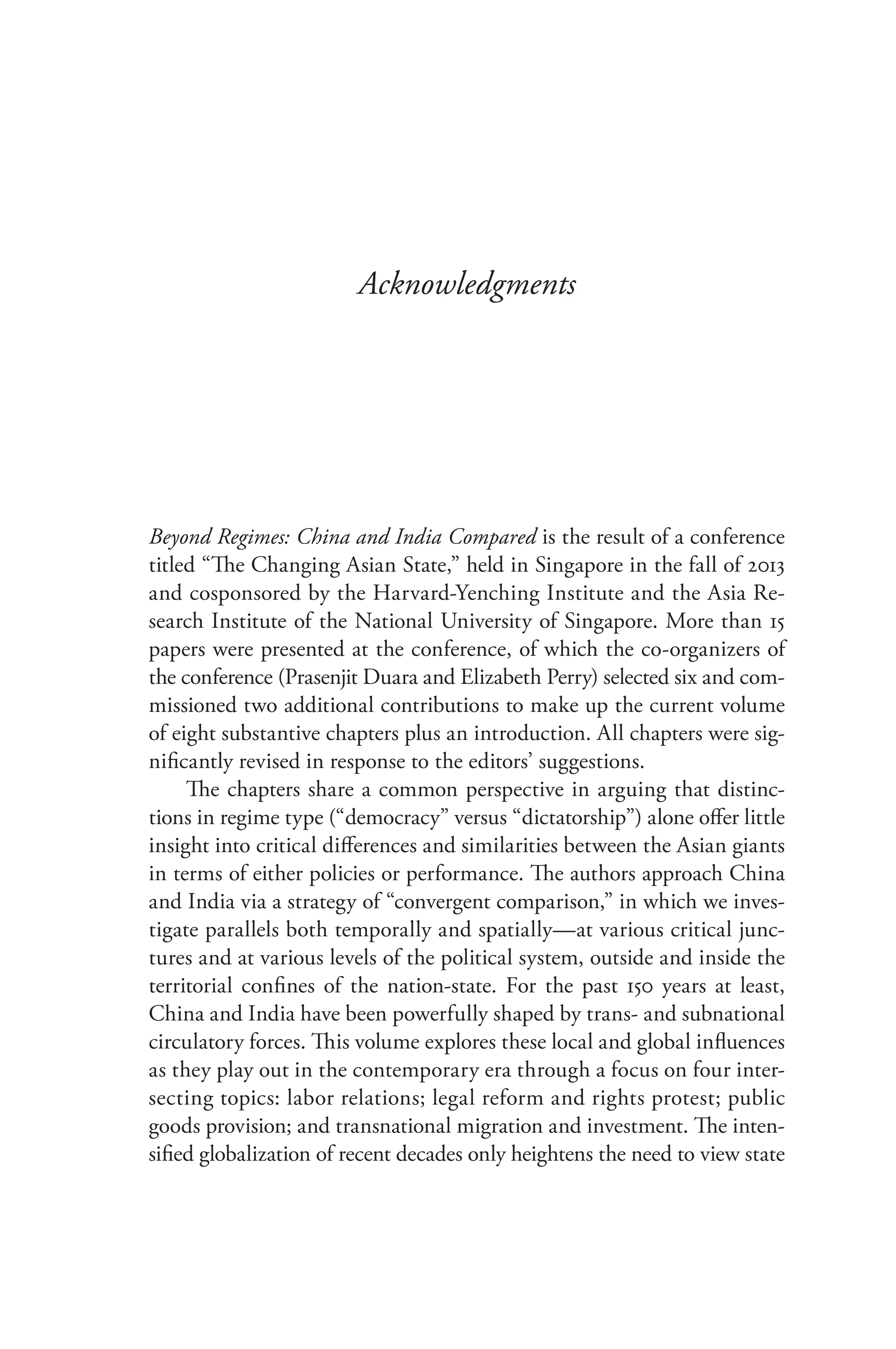 Beyond Regimes China And India Compared Prasenjit Duara Editor | PDF