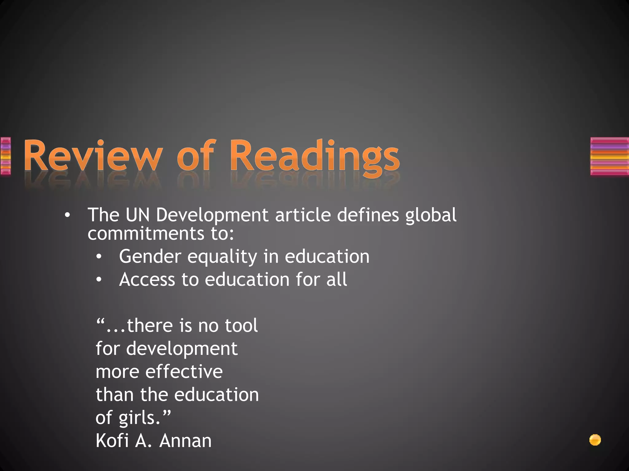 TUL 555-3 Global Gender Issues in Education | PPTX