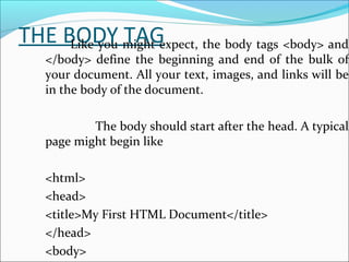 static dynamic html tags | PPT | Web Design and HTML | Internet