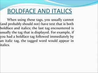 static dynamic html tags | PPT | Web Design and HTML | Internet