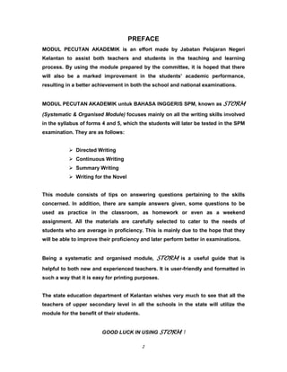 Guidelines On Writing English Essays SPM | PDF
