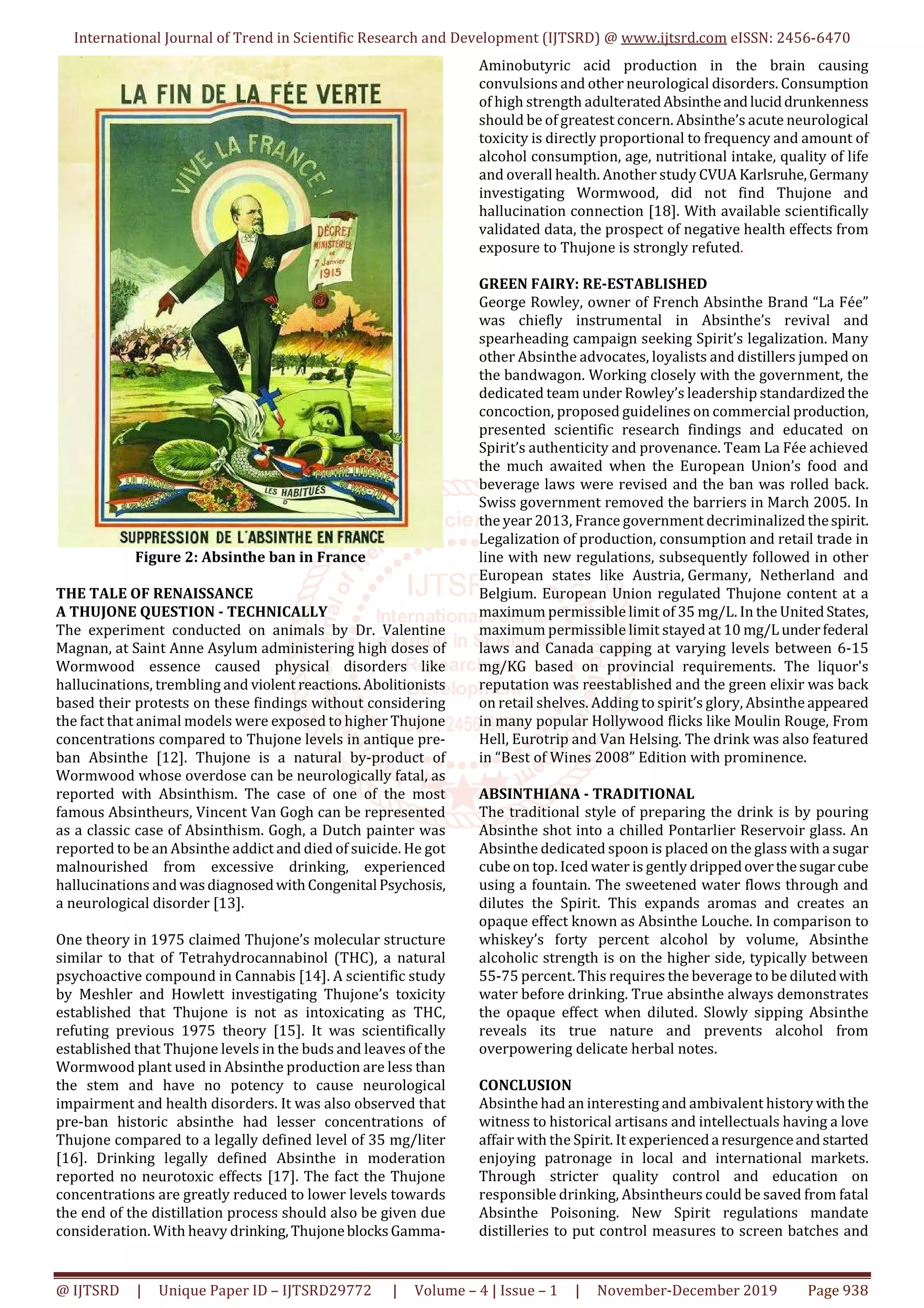 Absinthe: The Bliss, Curse and Renaissance | PDF