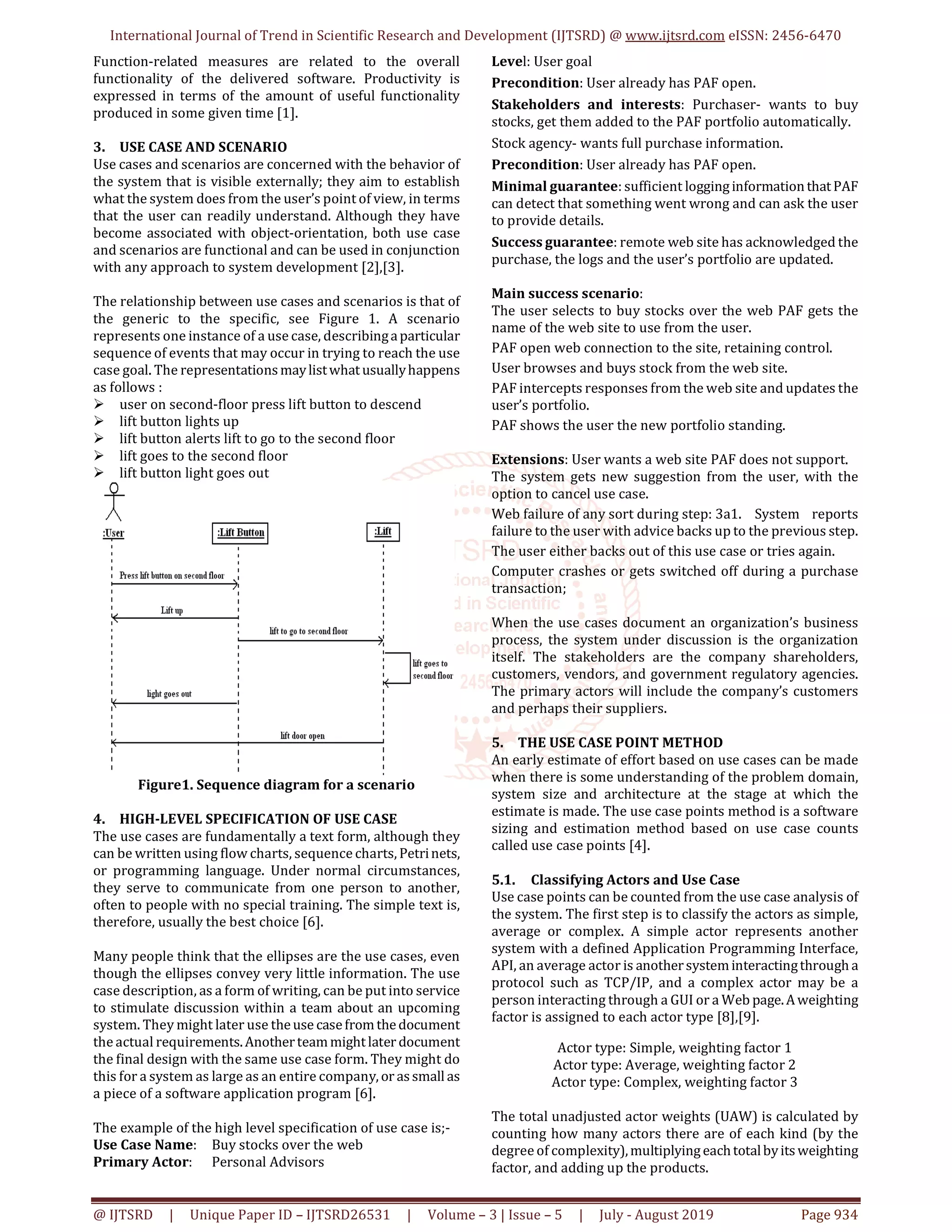 A Study of Software Size Estimation with use Case Points | PDF