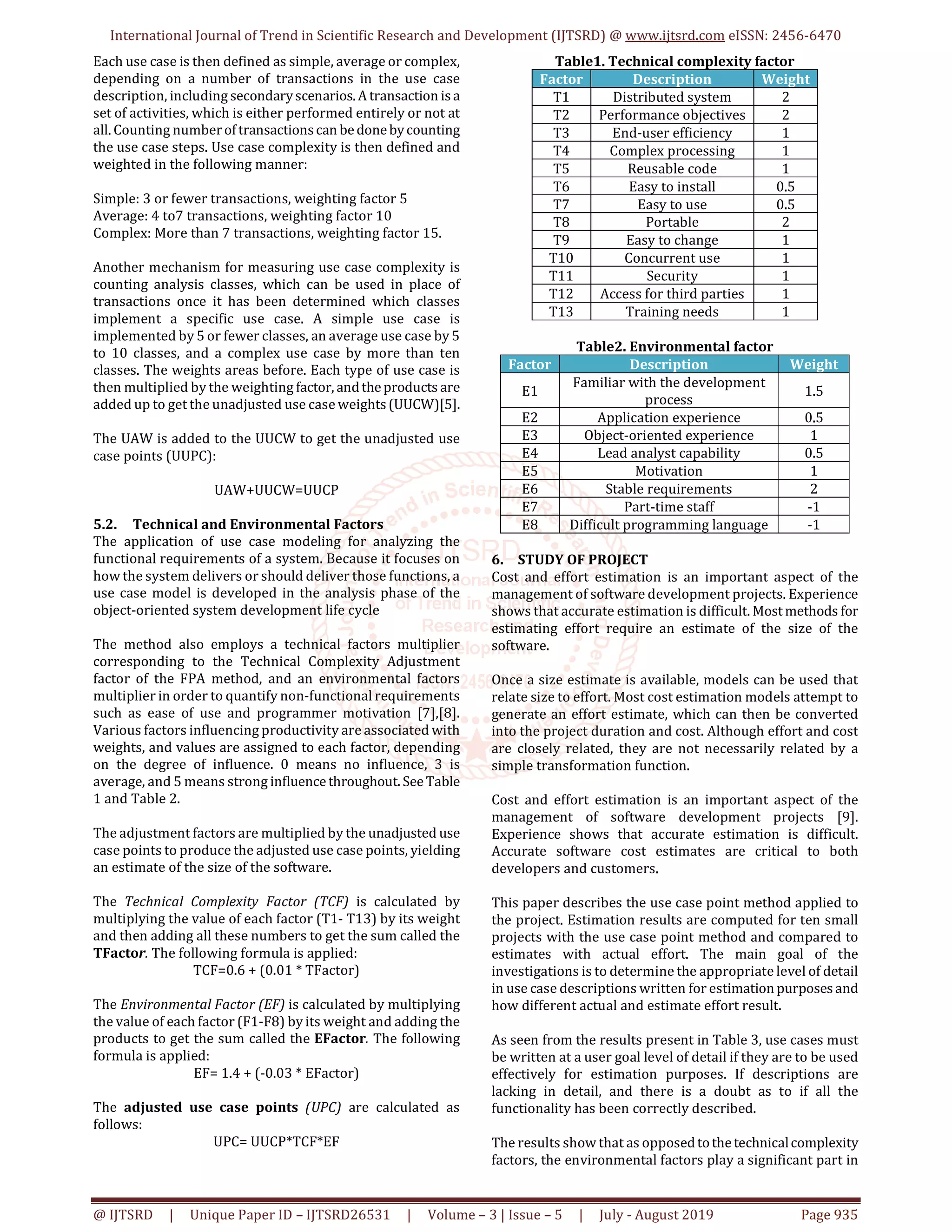 A Study of Software Size Estimation with use Case Points | PDF