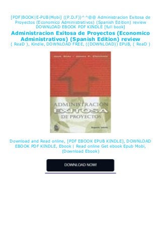 Administracion exitosa de proyectos