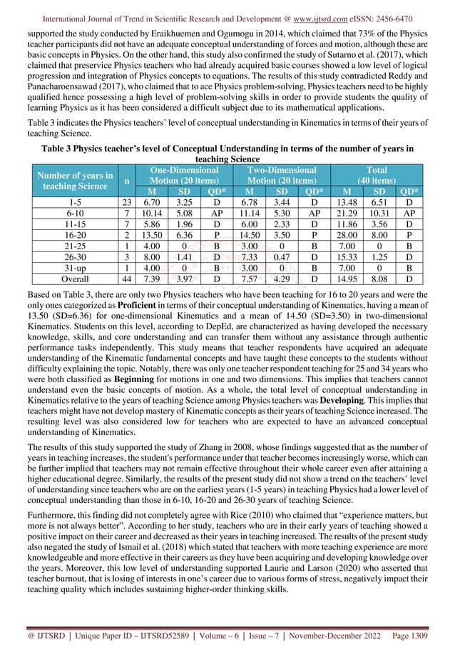 Levels of Conceptual Understanding and Problem Solving Skills of ...