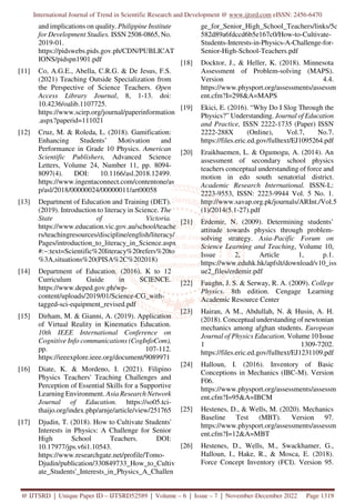 Levels of Conceptual Understanding and Problem Solving Skills of ...