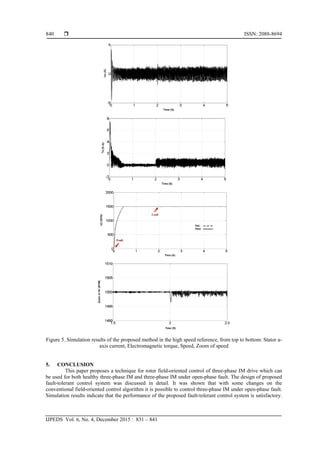 Novel Method of FOC to Speed Control in Three-Phase IM under Normal and ...
