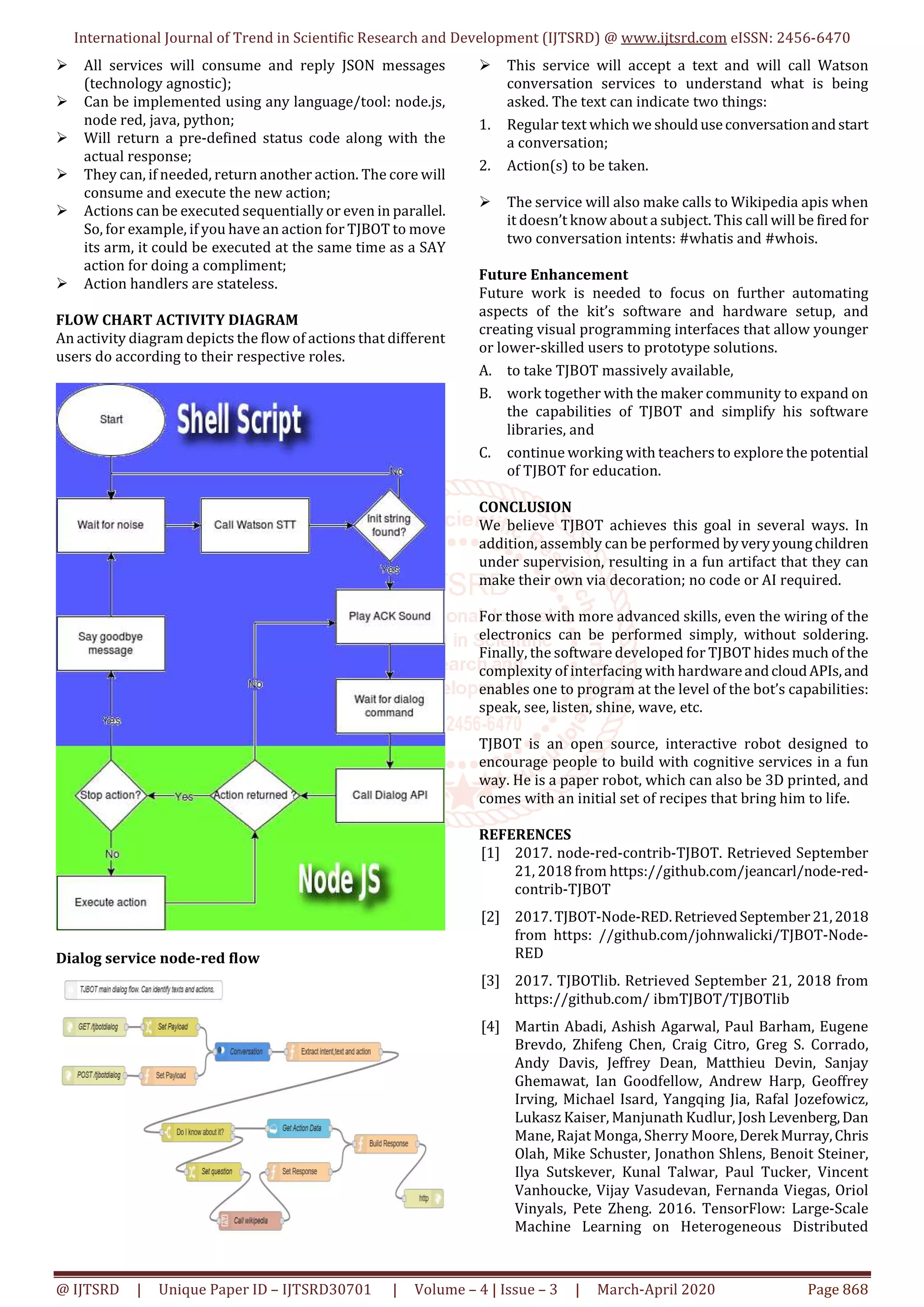 TJBOT An Open Source Cardboard Robot | PDF
