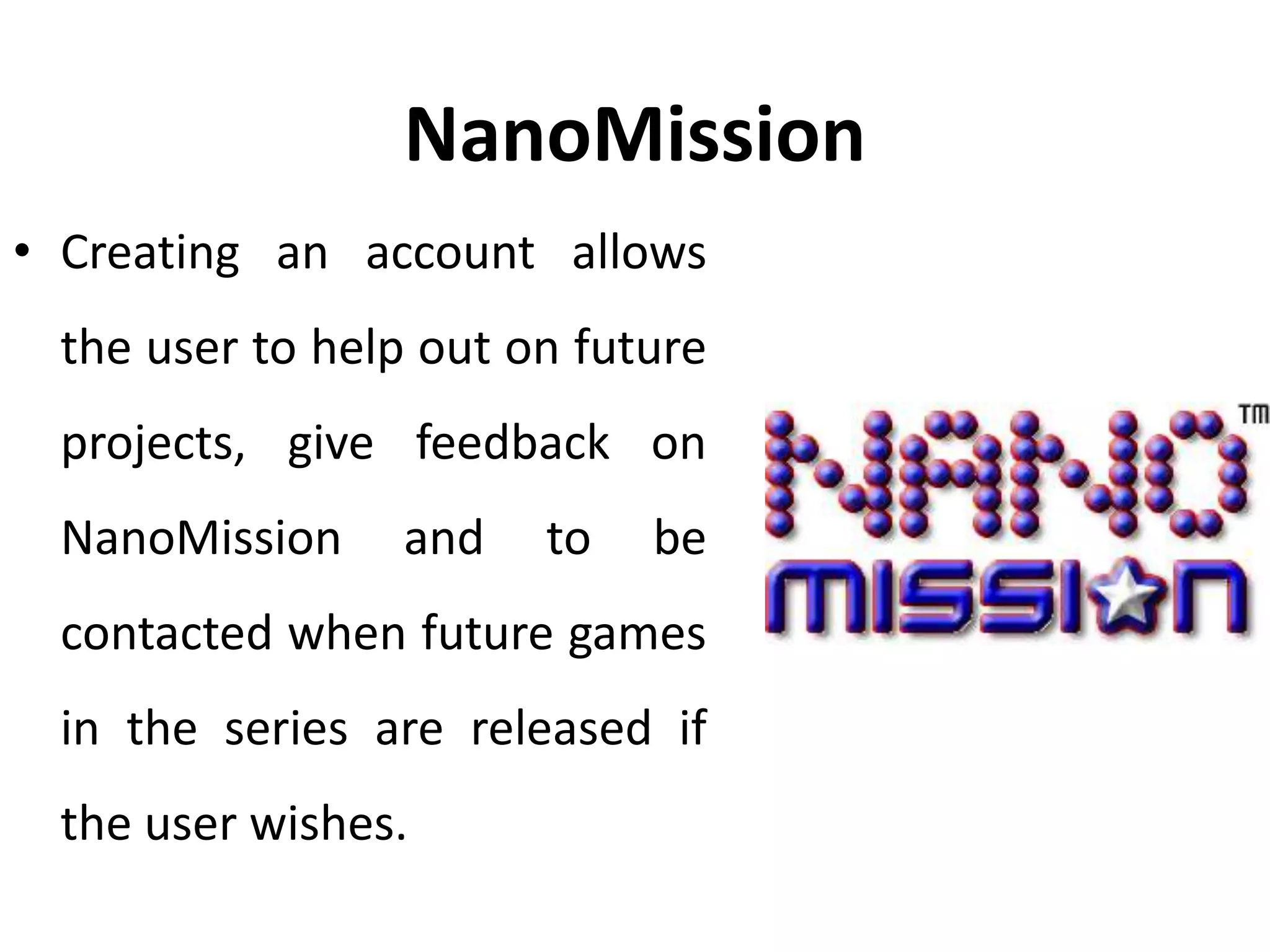 Nano Mission - Social gamification - Manu Melwin Joy | PPT