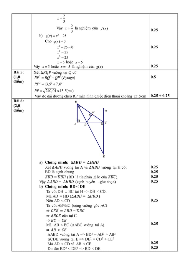 Đề Thi HK2 Toán 7 - THCS Tô Ký | DOCX