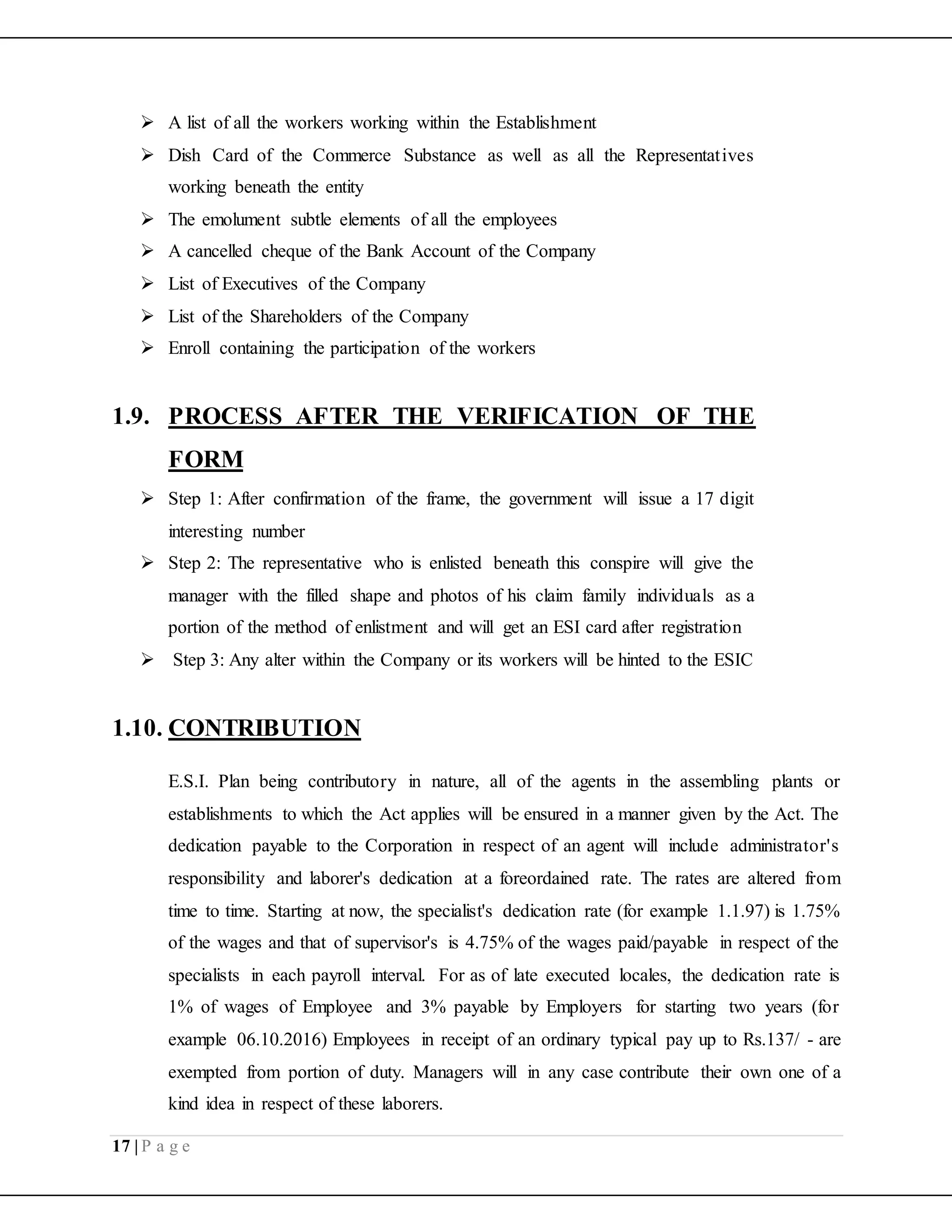 A Study on Awareness About the benefit of ESI Act With the special ...
