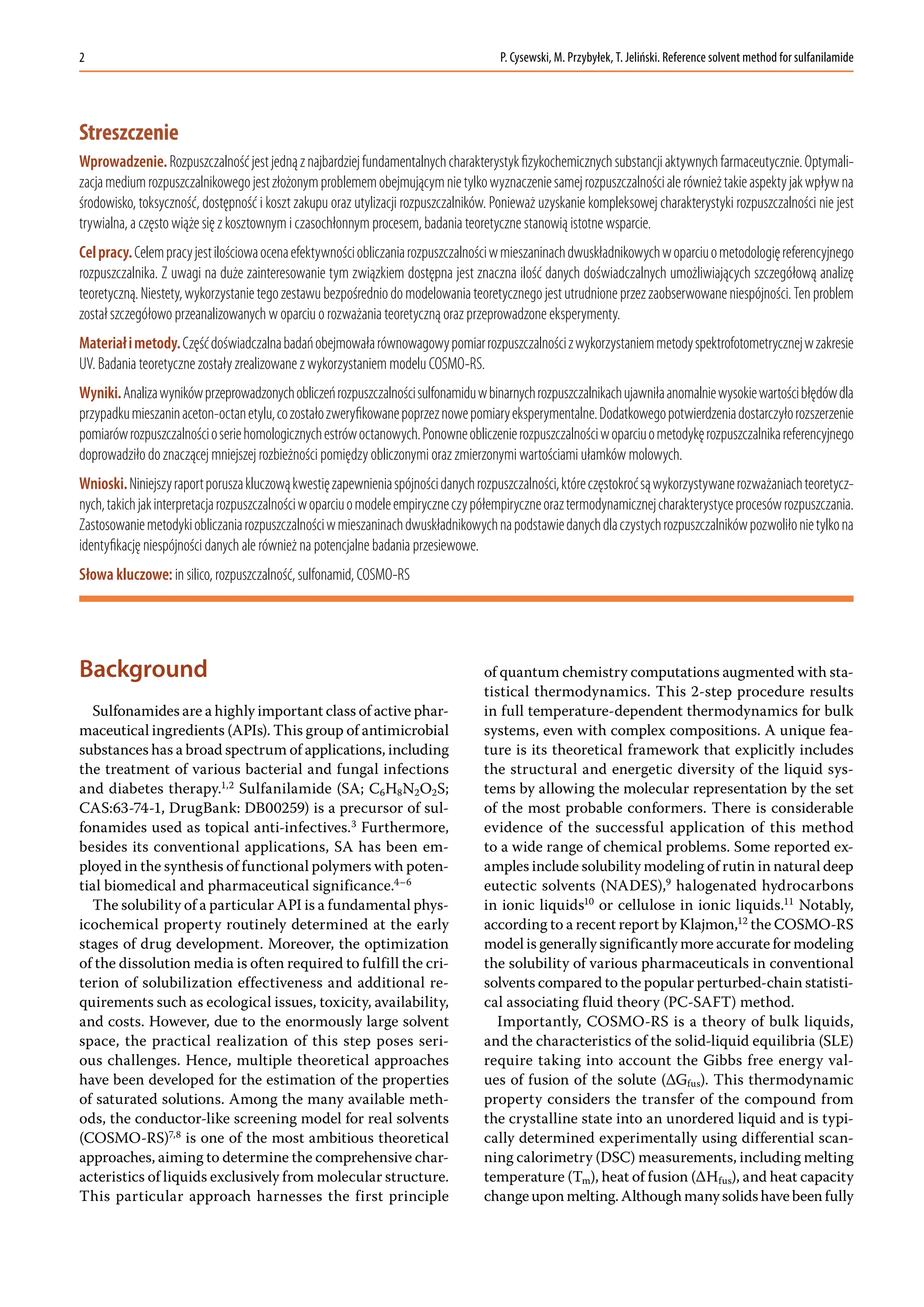 Predicting Sulfanilamide Solubility In The Binary Mixtures Using A
