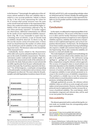 Predicting sulfanilamide solubility in the binary mixtures using a reference solvent approach | PDF