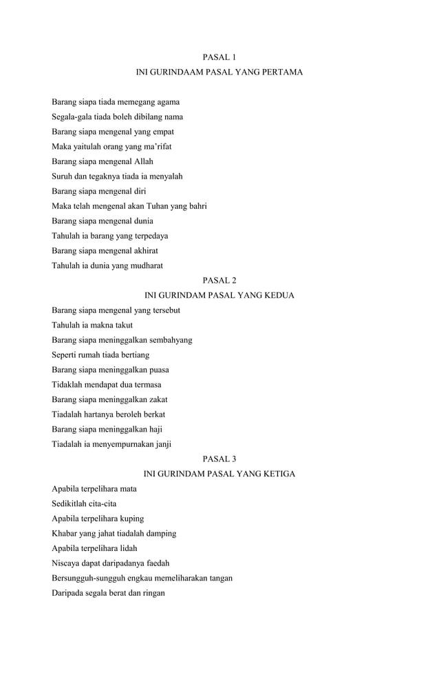 178348259 gurindam-12-dan-syair-karya-raja-ali-haji | DOC