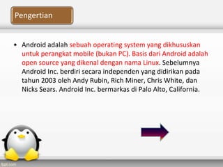 presentasi Android | PPTX
