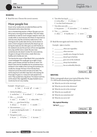 american english-1-file-test-3 | PDF