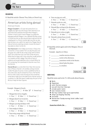 american english-1-file-test-4 | PDF