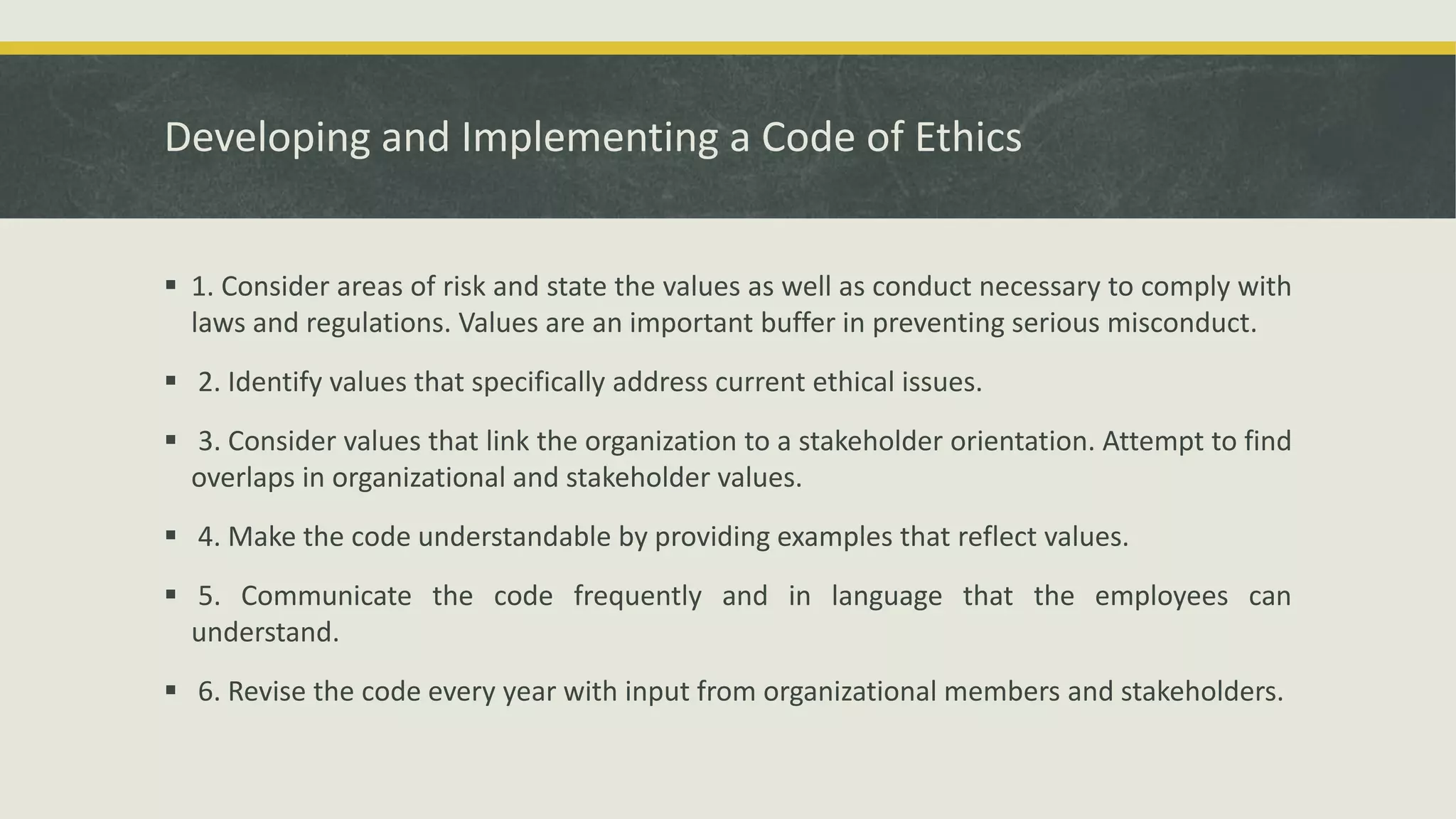 Developing an Effective Ethics Program | PPTX