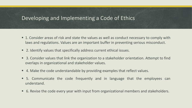 Developing an Effective Ethics Program | PPTX | Human Resources | Business