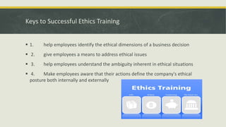 Developing an Effective Ethics Program | PPTX