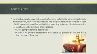 Developing an Effective Ethics Program | PPTX