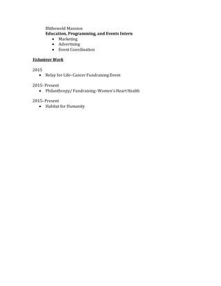 College Resume | DOCX