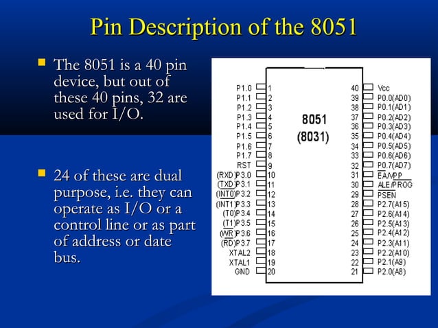 microcontroller-8051-ppt(1) | PPT