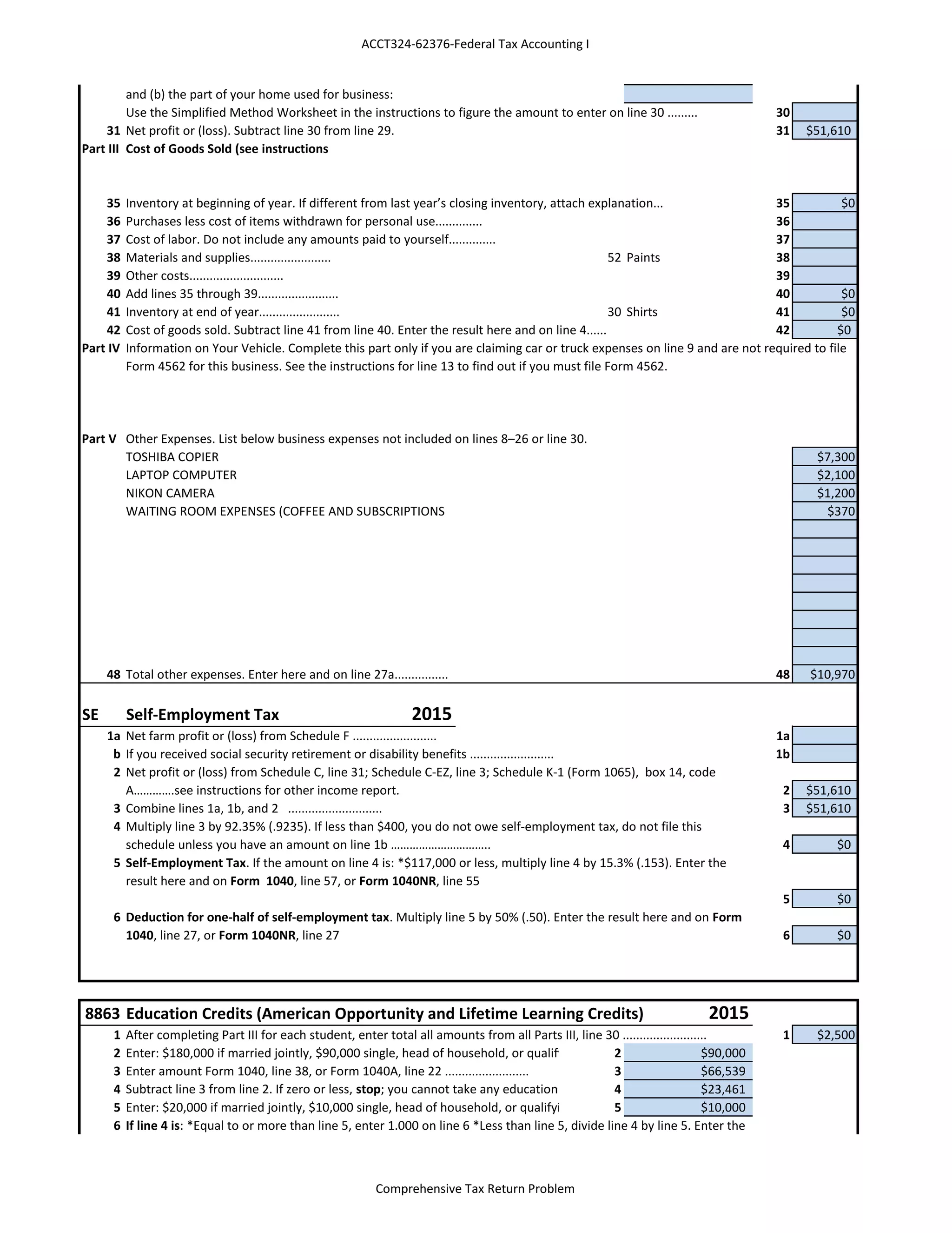 Sample 1040-2015 | PDF