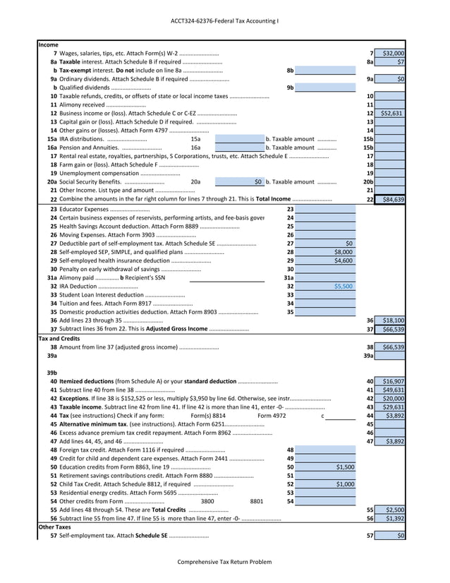 Sample 1040-2015 | PDF